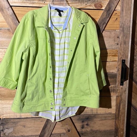 CJ Banks | Jackets & Coats | Cj Banks By Christopher Banks Green ...